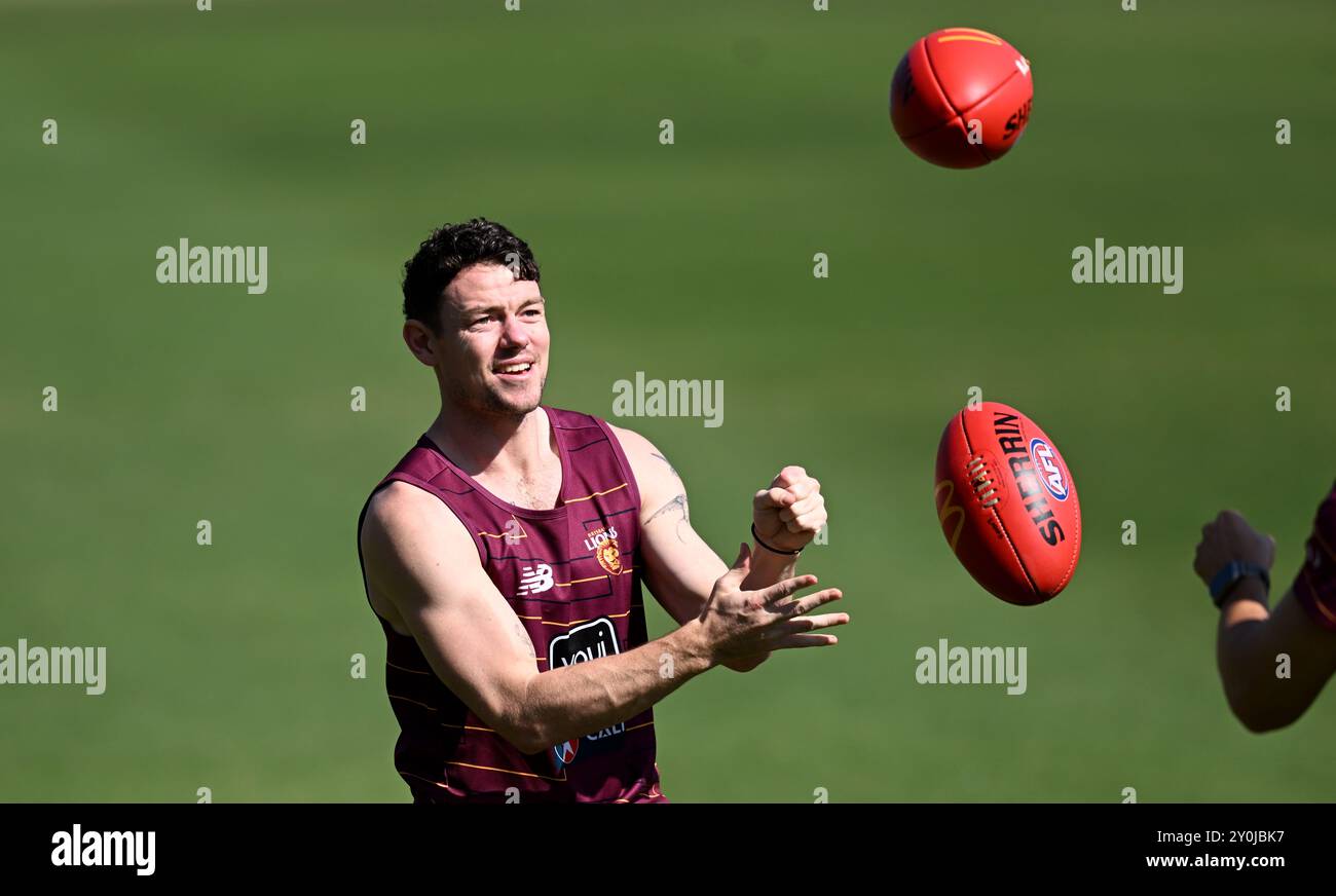 Brisbane, Australia. 03rd Sep, 2024. Lachie Neale of the Lions in ...