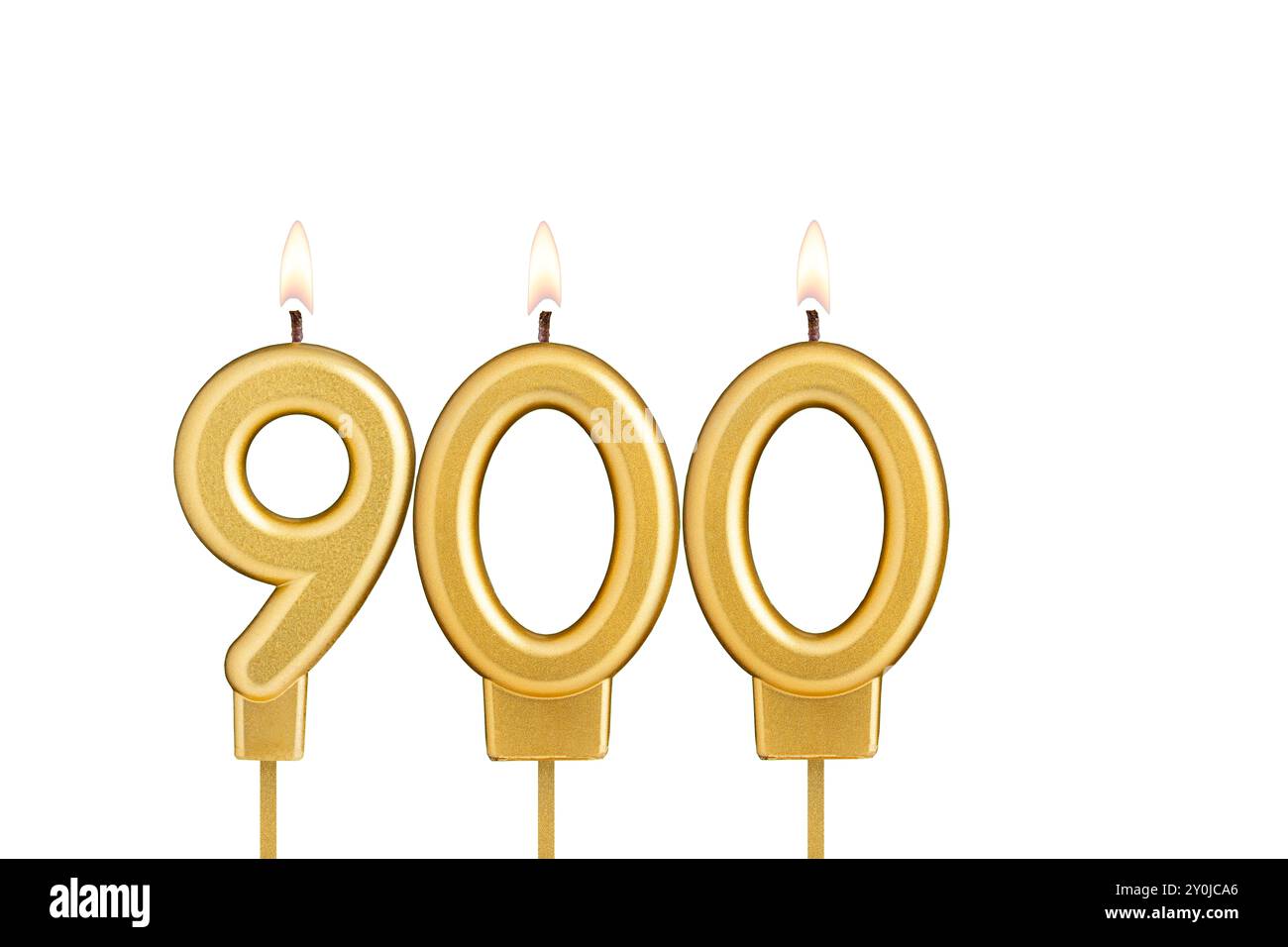 Birthday candle number 900 on white background Stock Photo - Alamy