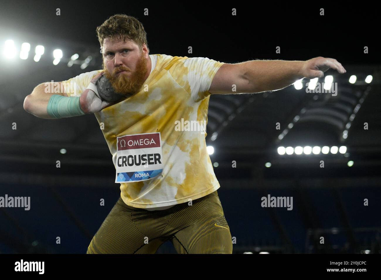 Ryan Crouser of United States of America competes in the men's discus ...