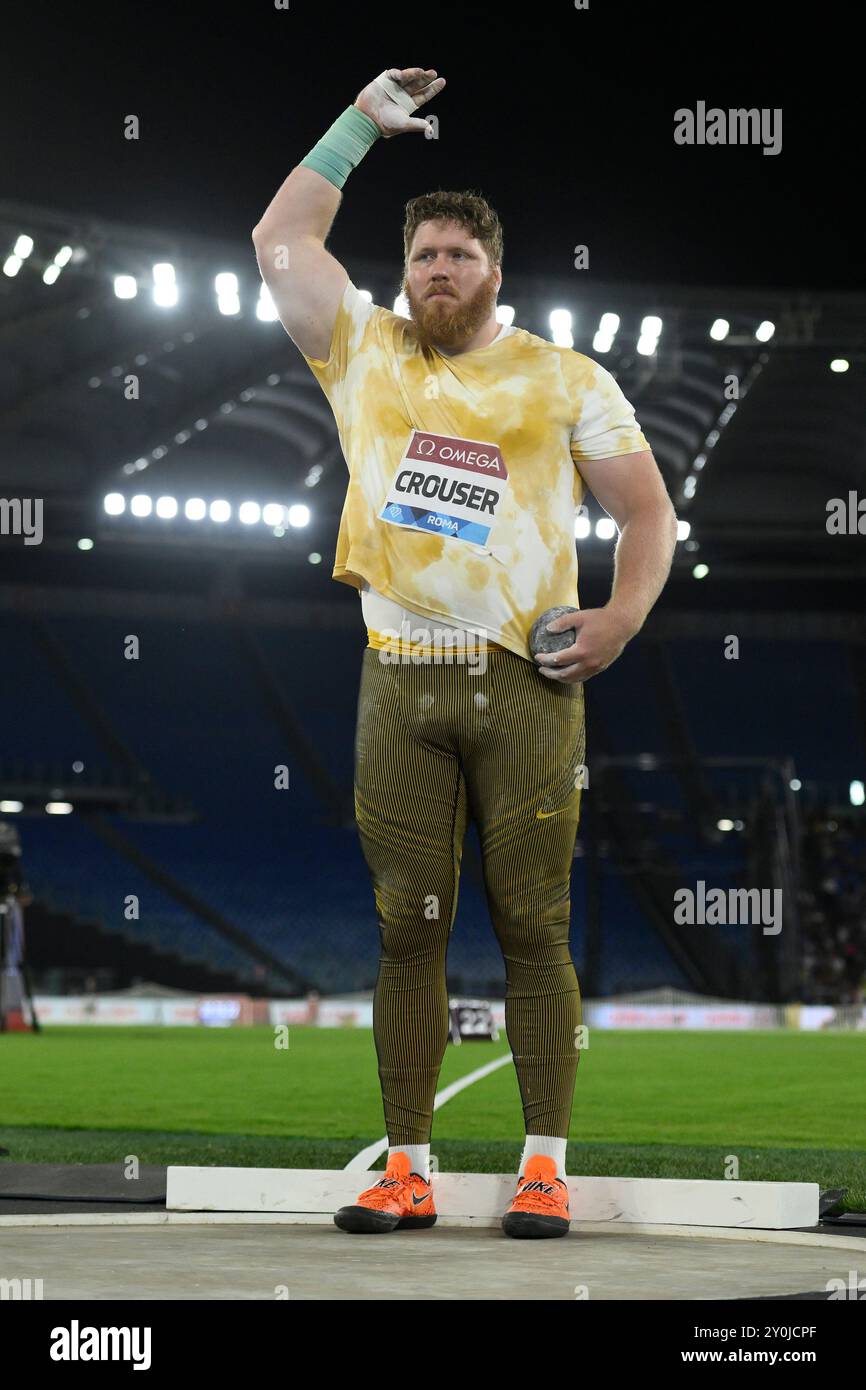 Ryan Crouser of United States of America competes in the men's discus ...