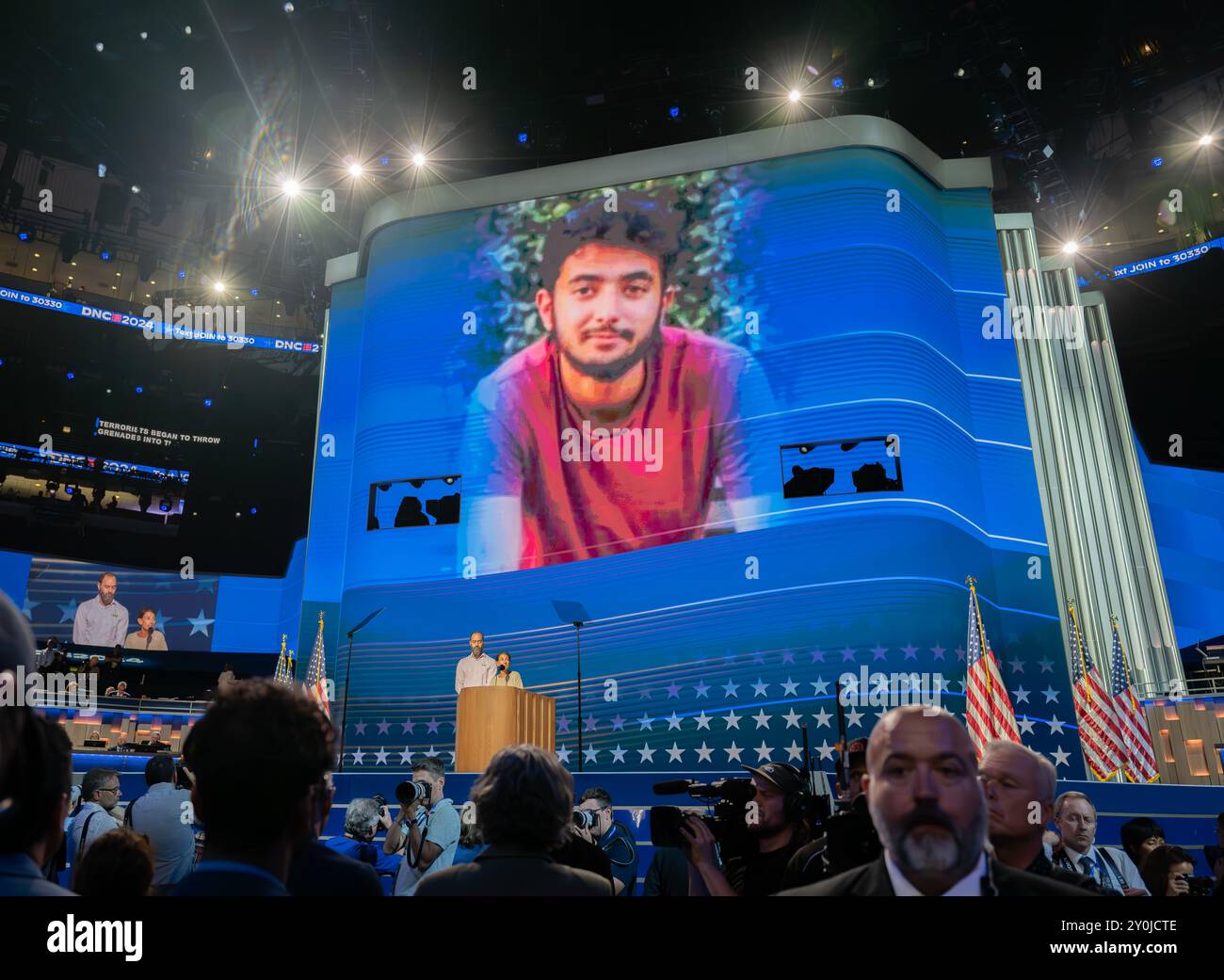 CHICAGO, Ill. – August 21, 2024: Jon Polin and Rachel Goldberg, parents ...