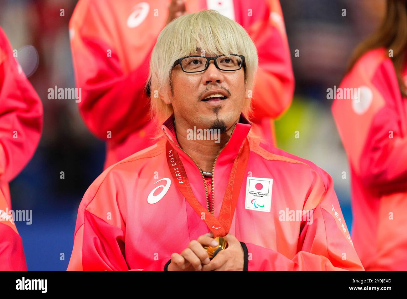 Paris, France. 2nd Sep, 2024. Daisuke Ikezaki (JPN) Wheelchair Rugby : Medal Ceremony at Champ ...