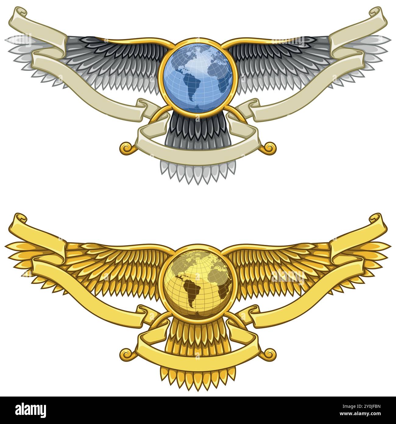 Vector design of Faravahar symbol, symbol of Zoroastrian religion ...