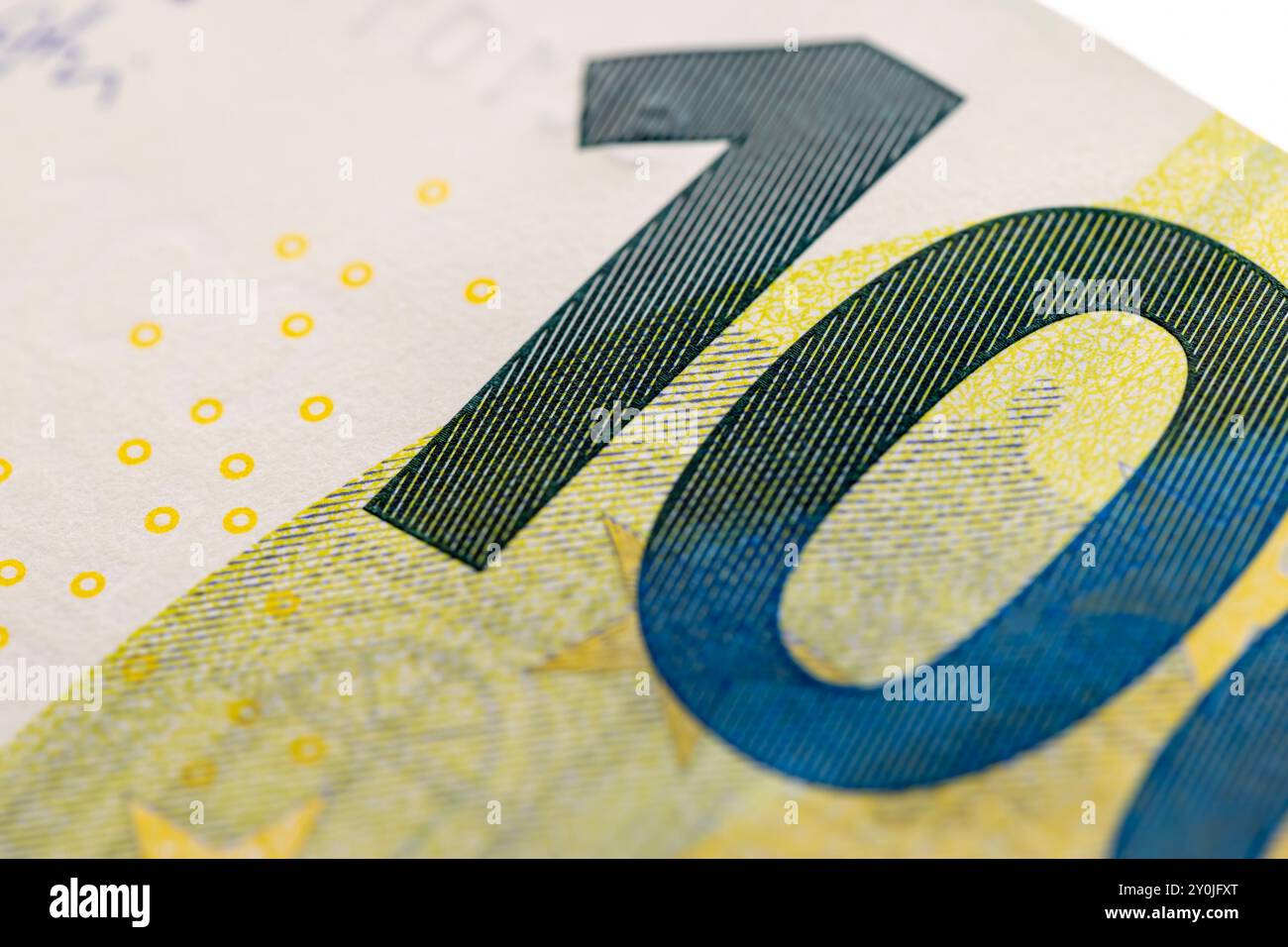 Close-up of the one hundred euro banknote of the European Union ...