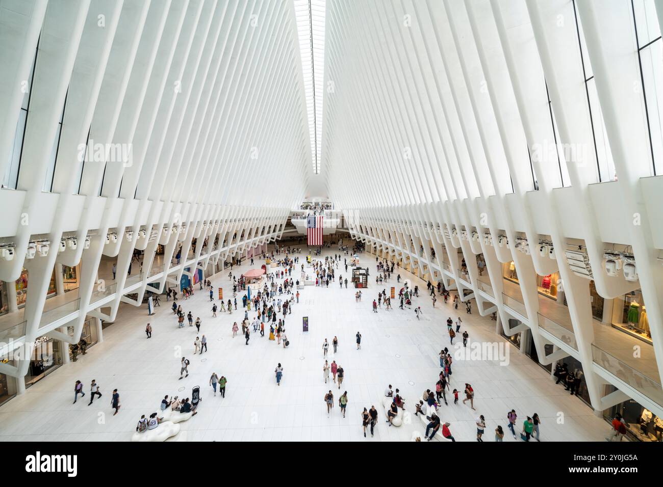 Interior of the World Trade Center Transportation Hub $4 billion Oculus ...