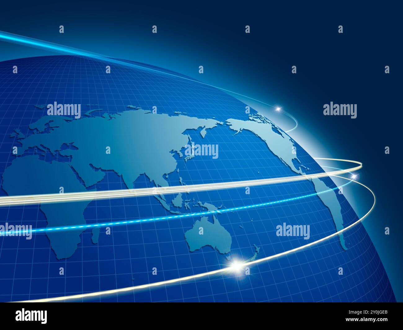light on world map Stock Photo - Alamy