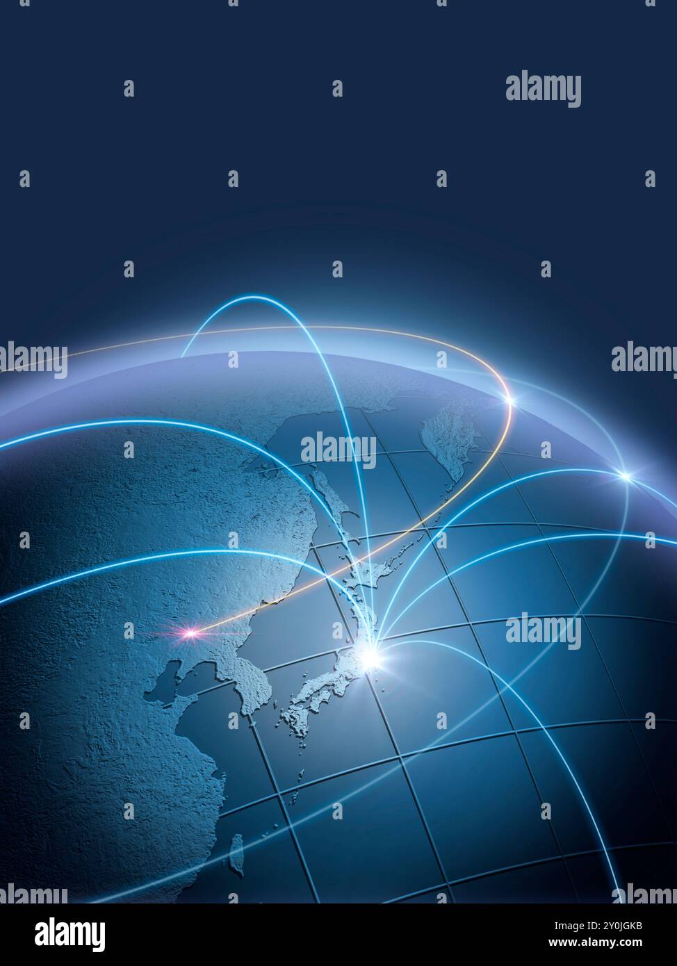 The network spread from Japan Stock Photo - Alamy