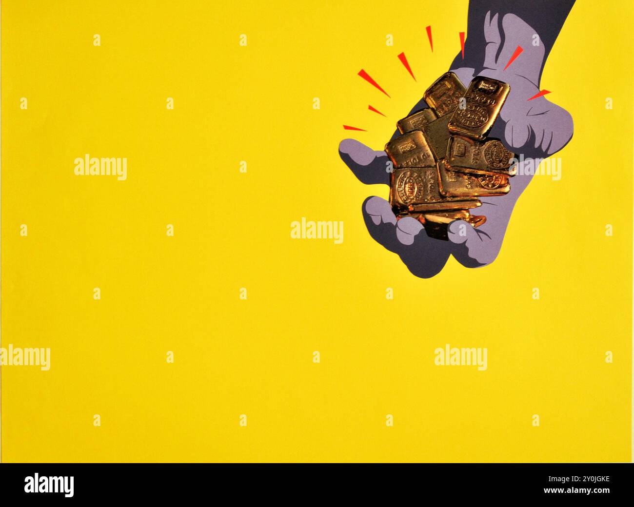 Gold money hand hi-res stock photography and images - Alamy