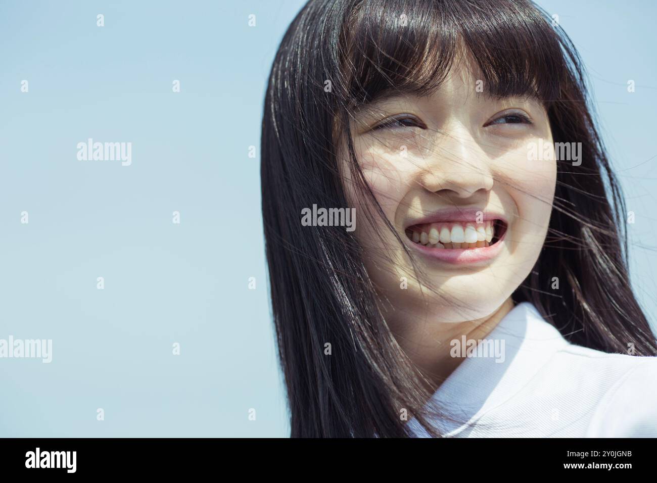 Smiling high school girl Stock Photo - Alamy