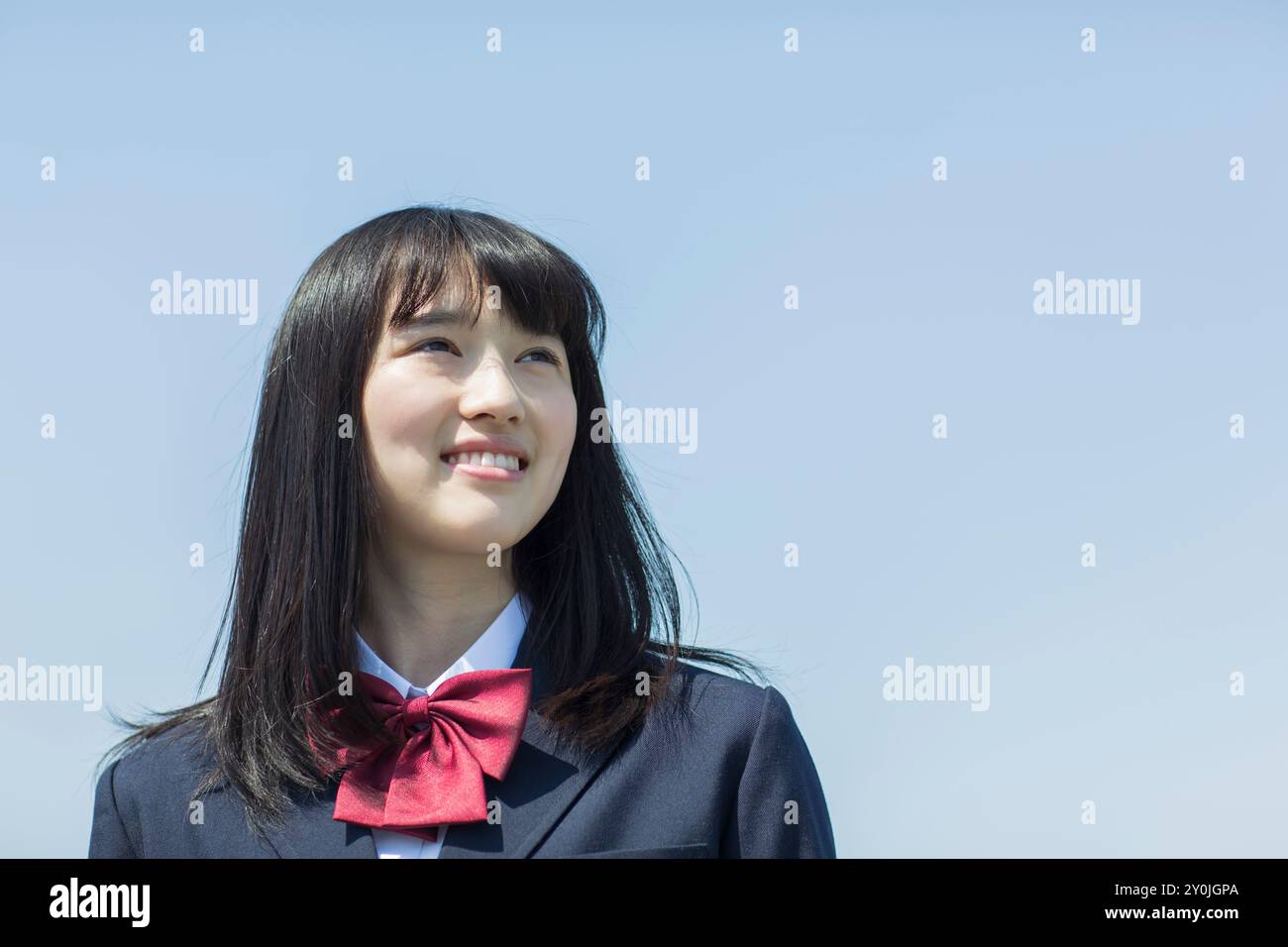 Smiling high school girl Stock Photo - Alamy