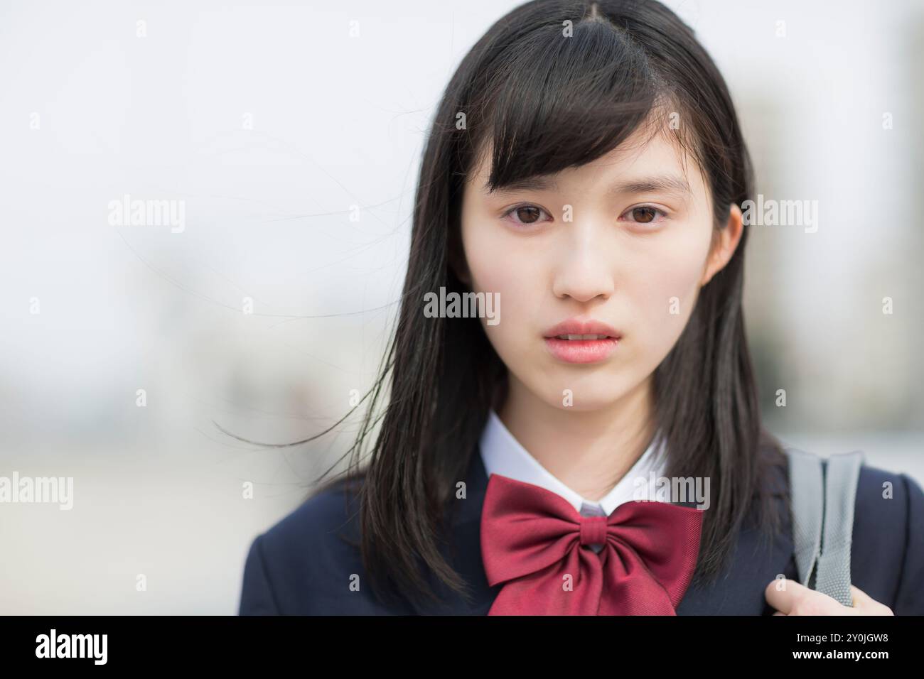 Japanese high school girl Stock Photo - Alamy