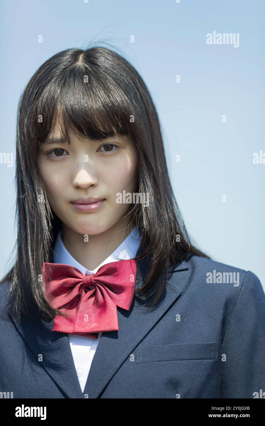 Japanese high school girl Stock Photo - Alamy