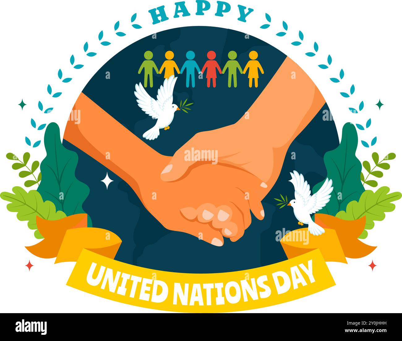 United Nations Day Celebration Vector Illustration on 24 October ...