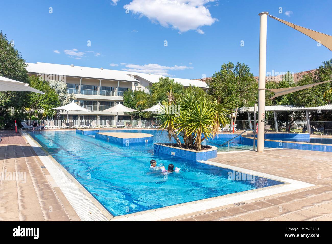 Swimming pool at Crowne Plaza Alice Springs Lasseters, Barrett Drive ...