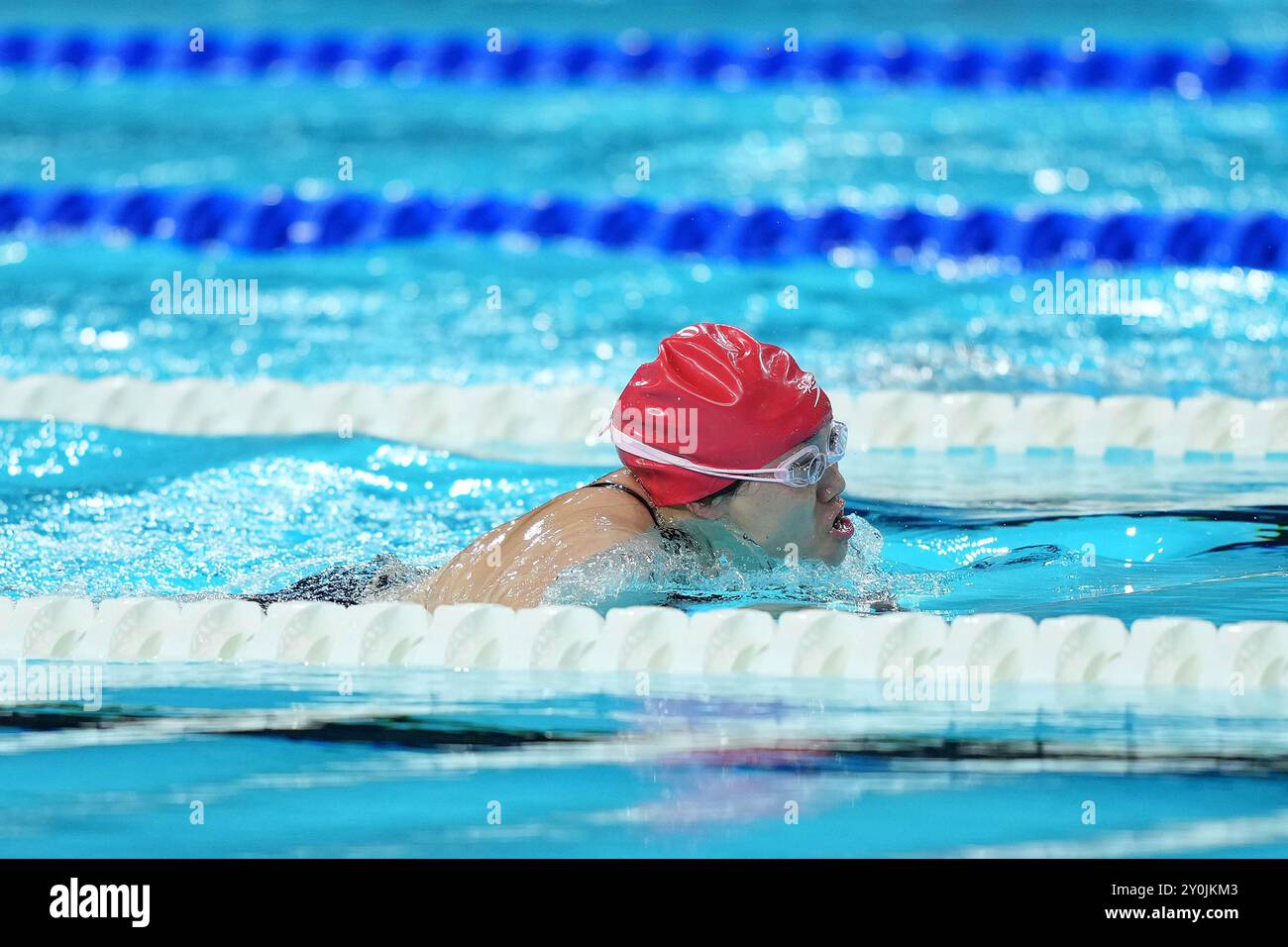 Paris, France. 2nd Sep, 2024. Cheng Jiao of China competes during the ...