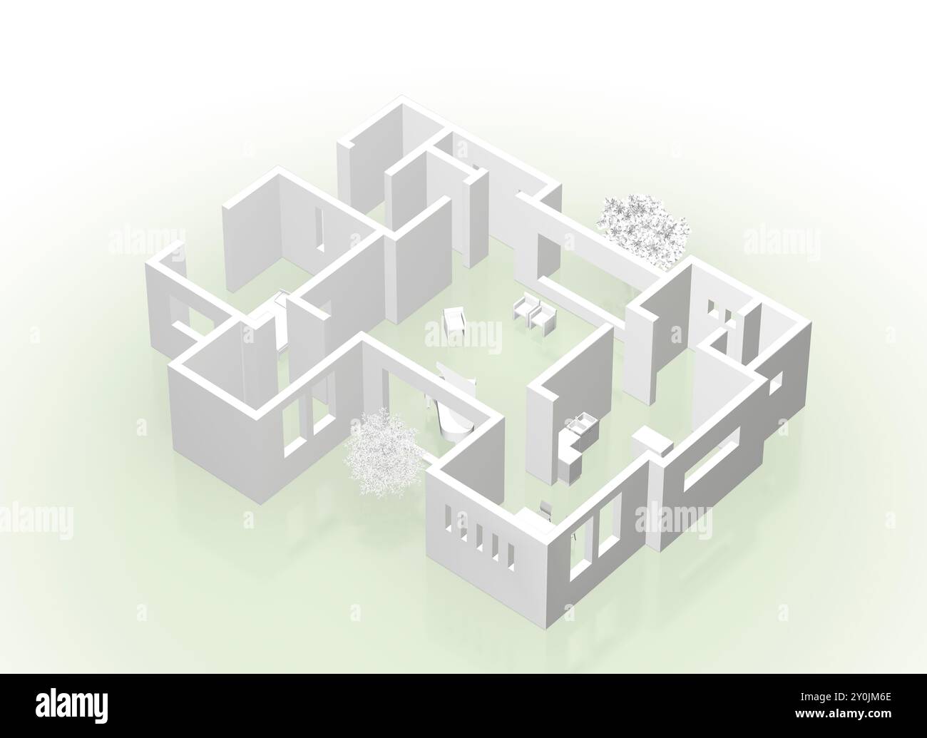 Three dimensional drawing Stock Photo - Alamy