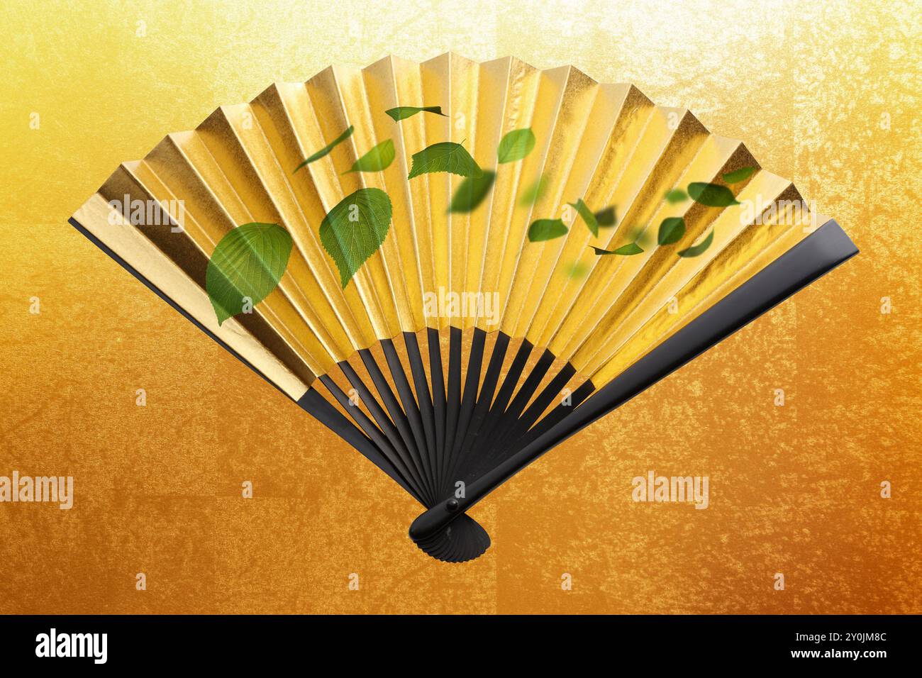 Blue green fan hi-res stock photography and images - Alamy