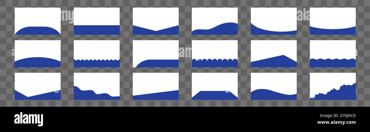 Separator Header for web page design. Flat Vector illustration. Set of ...