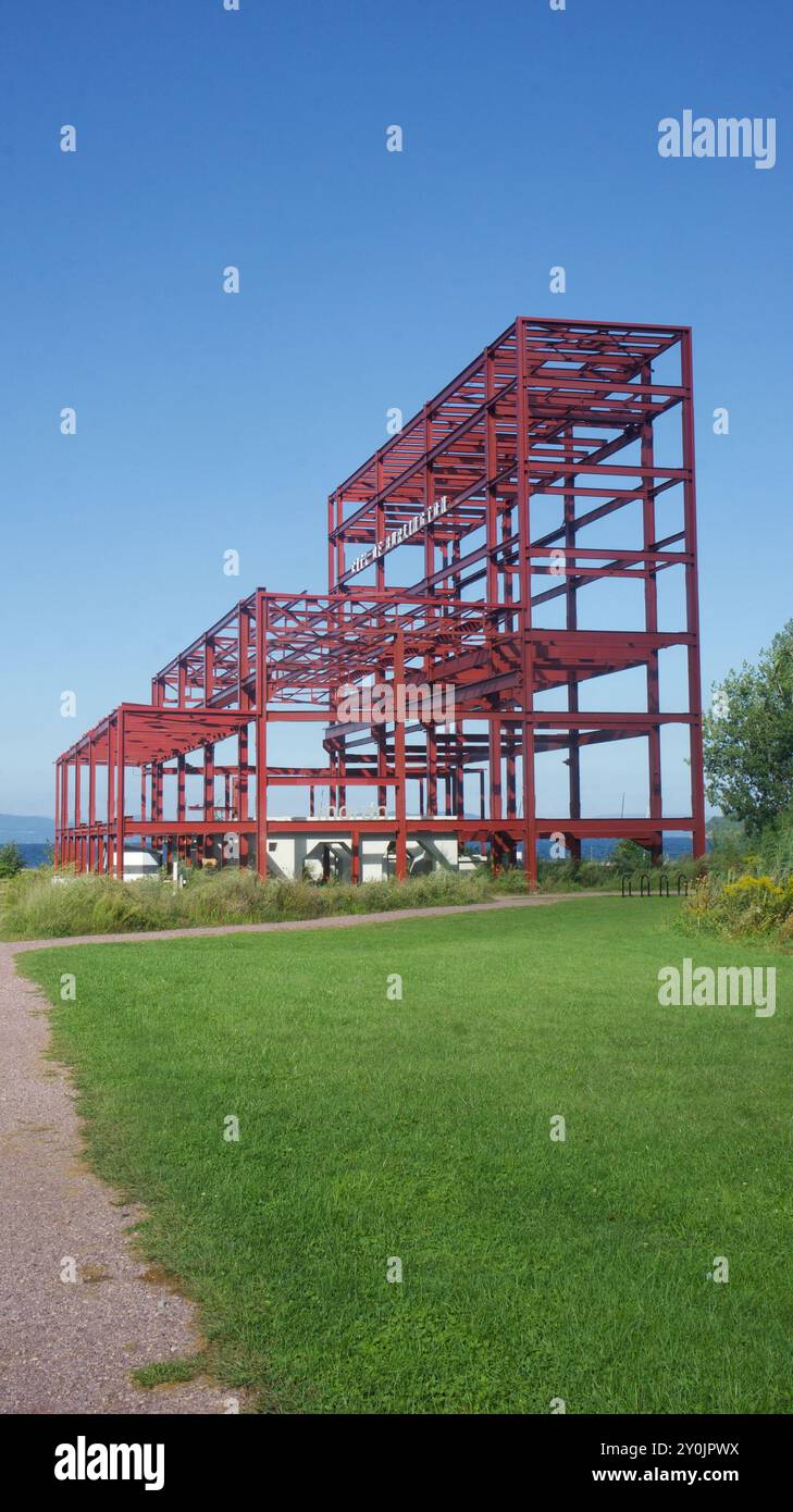 The FRAME in Waterfront park Burlington VT Stock Photo - Alamy