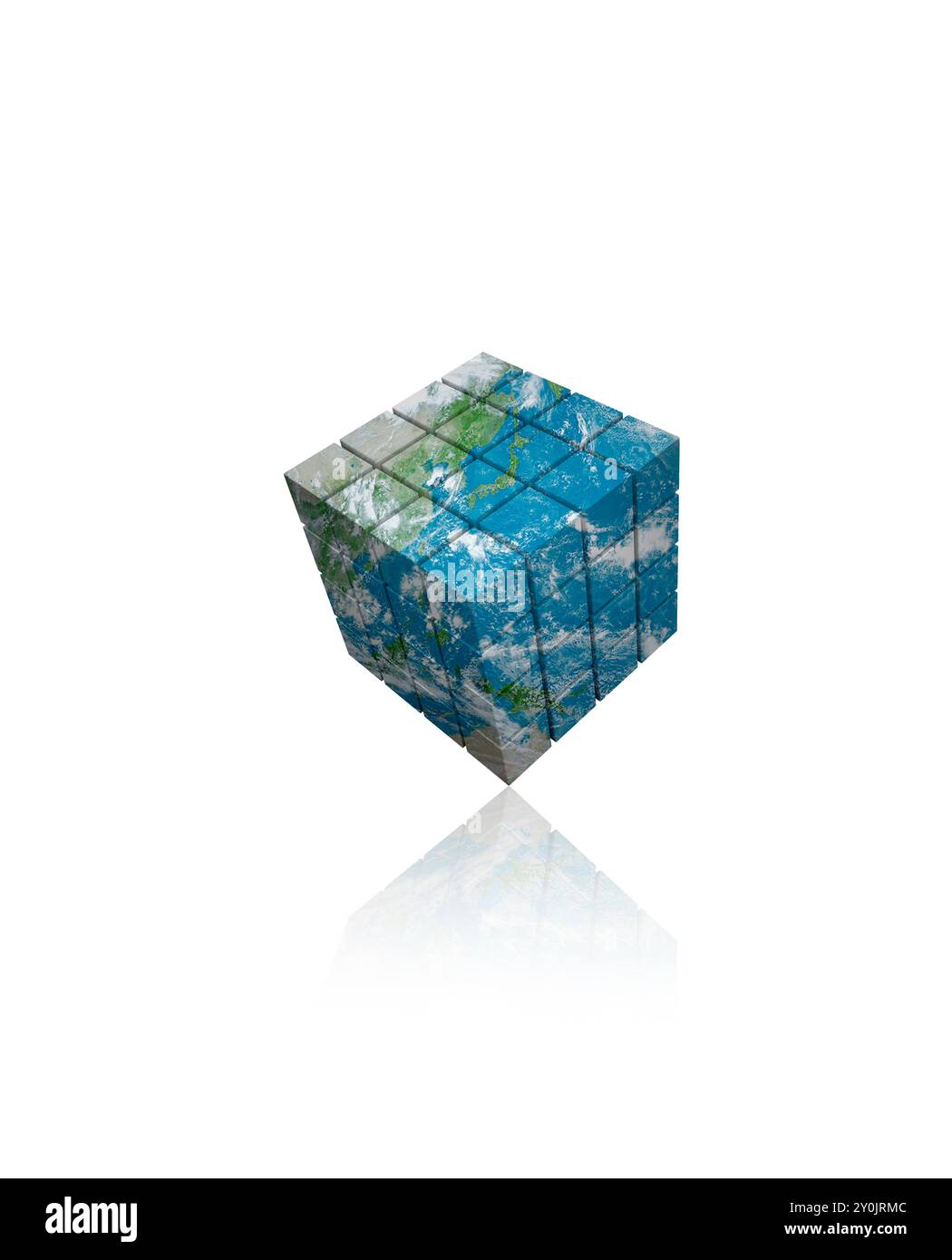 Earth as rubiks cube hi-res stock photography and images - Alamy