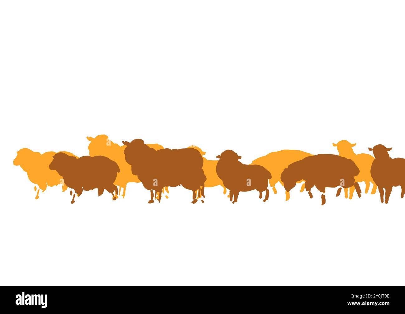 Multiple sheep Cut Out Stock Images & Pictures - Alamy