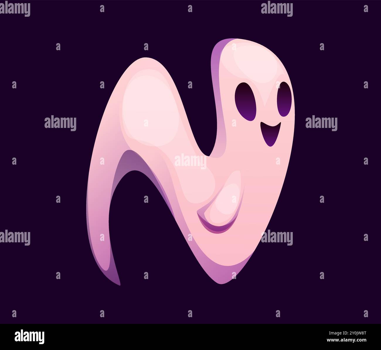 Letter N Halloween font, cartoon evil type, funny scary typeface ...