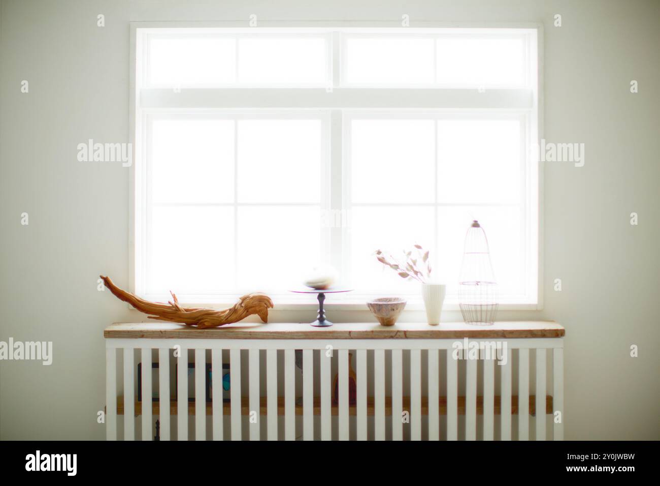 Objects placed at the window Stock Photo - Alamy