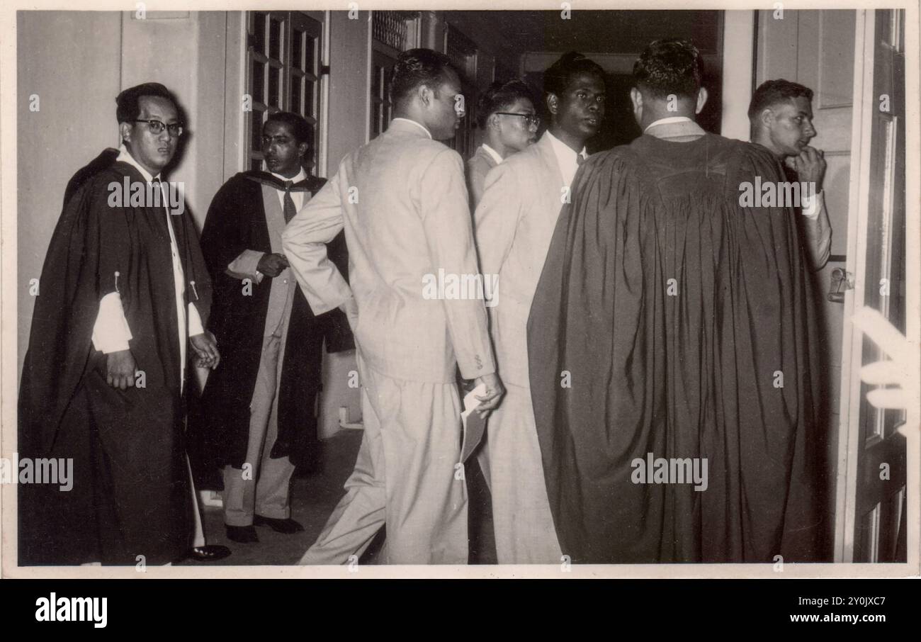 Speech Day at Victoria School in Singapore in 1956 with History teacher ...