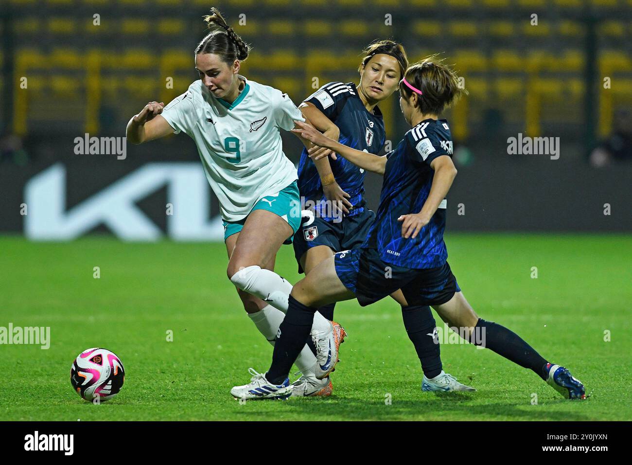Bogota, Colombia. 02nd Sep, 2024. Nana Kashimura of Japan battles for ...