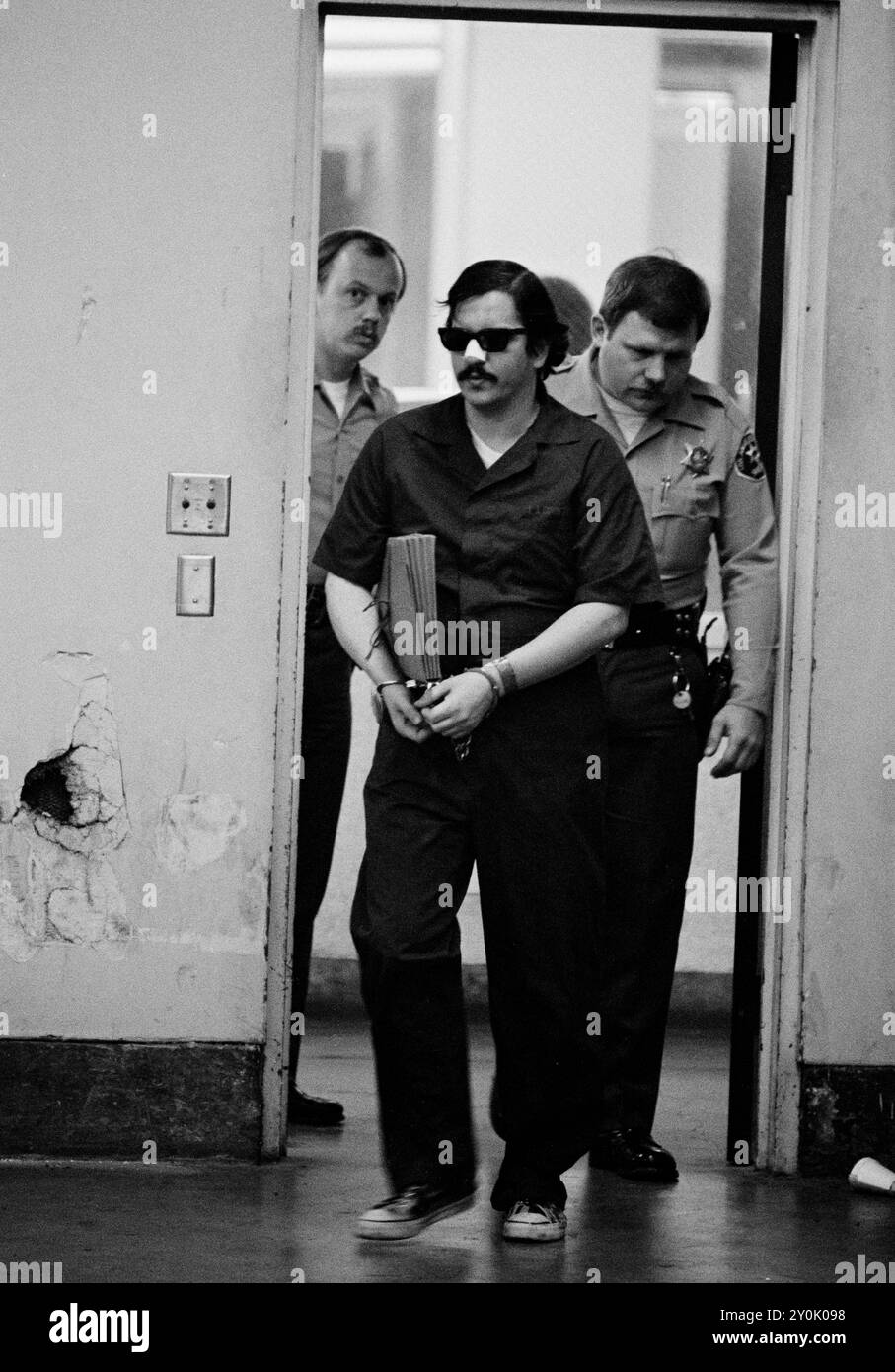 William Bonin, charged with 12 murders of young men and boys in the so ...