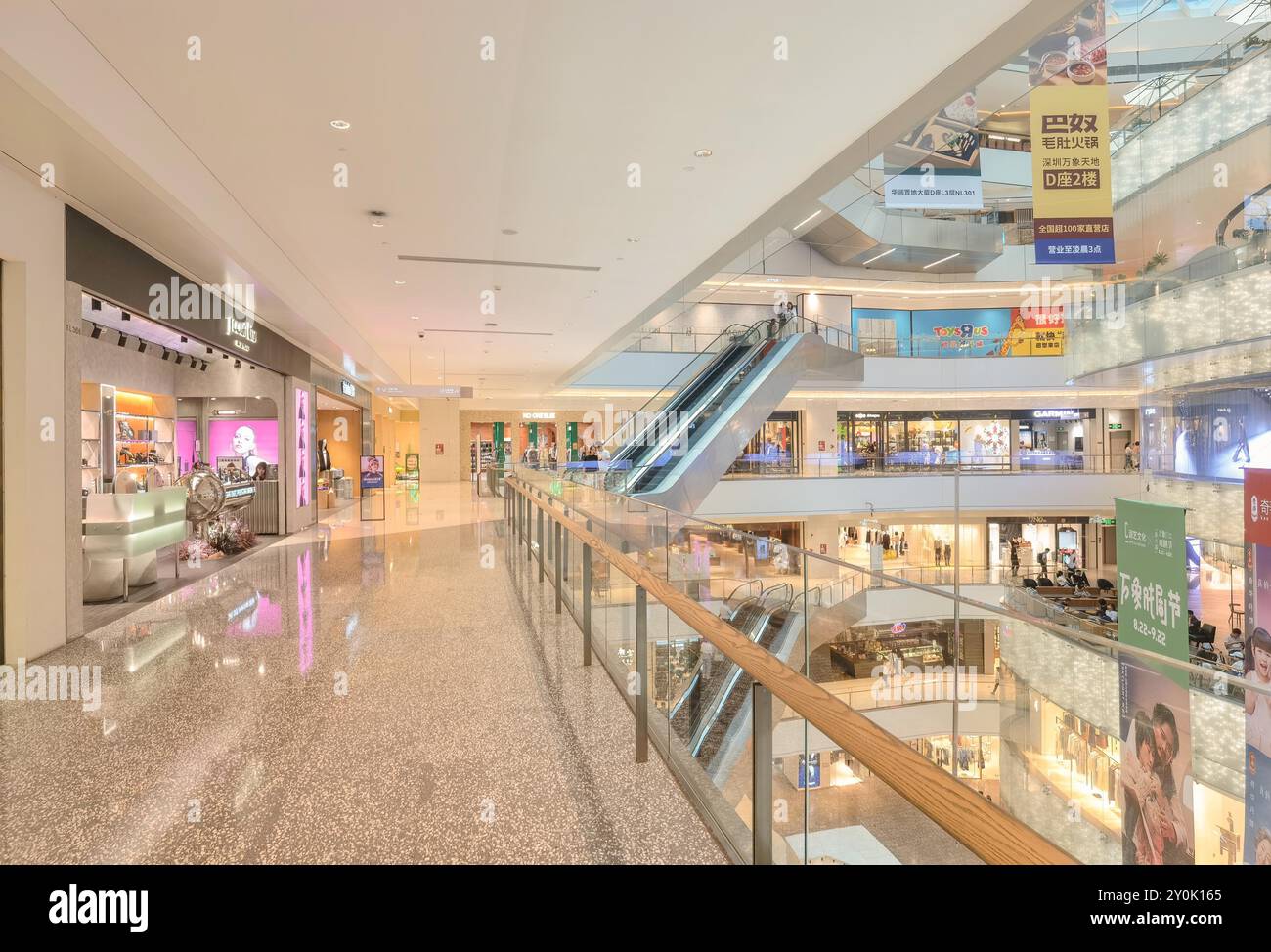 Shenzhen, China - September 02, 2024 : A modern, multi-level shopping ...
