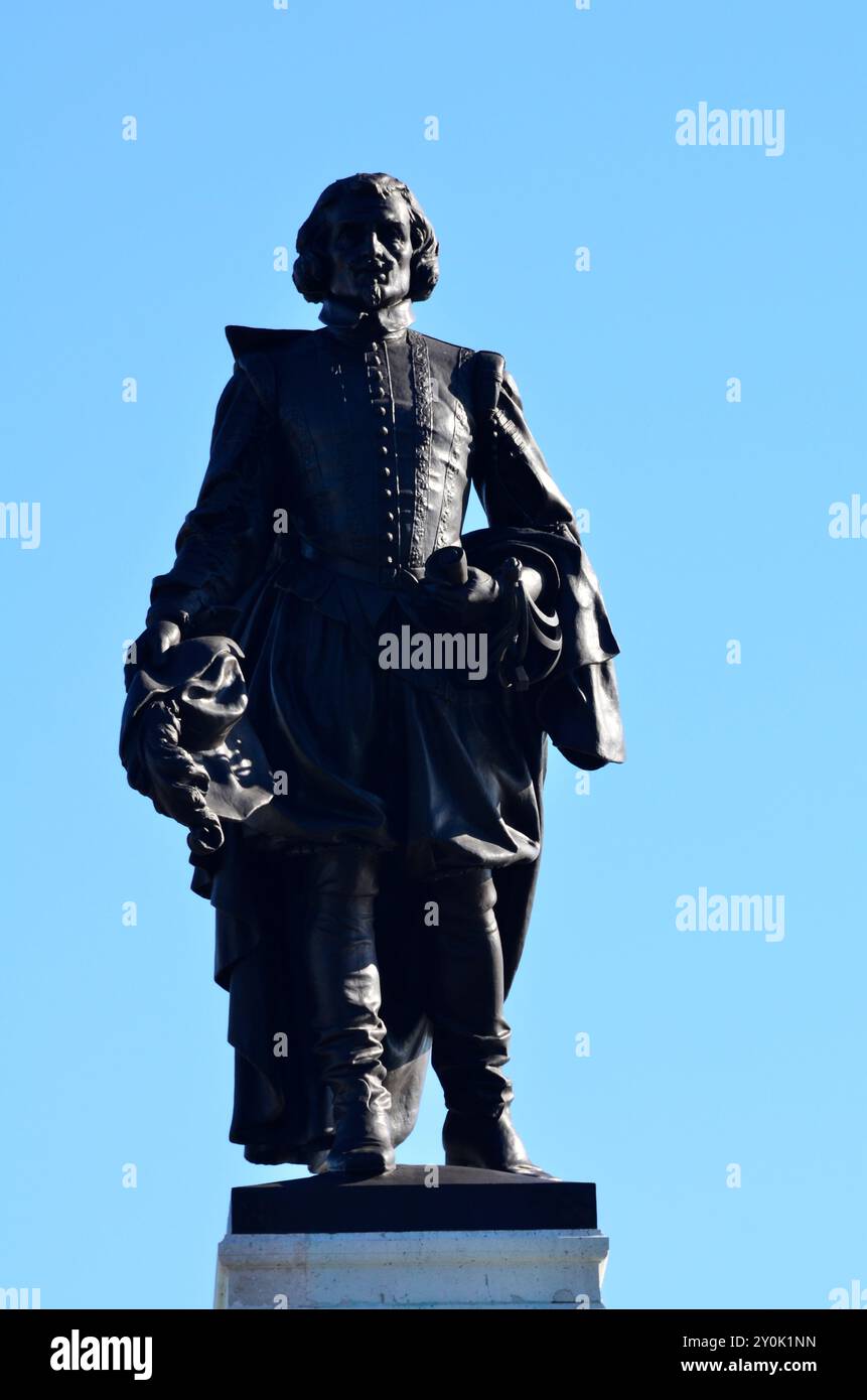 Samuel de Champlain Statue at Place d'Armes in Quebec city Stock Photo ...
