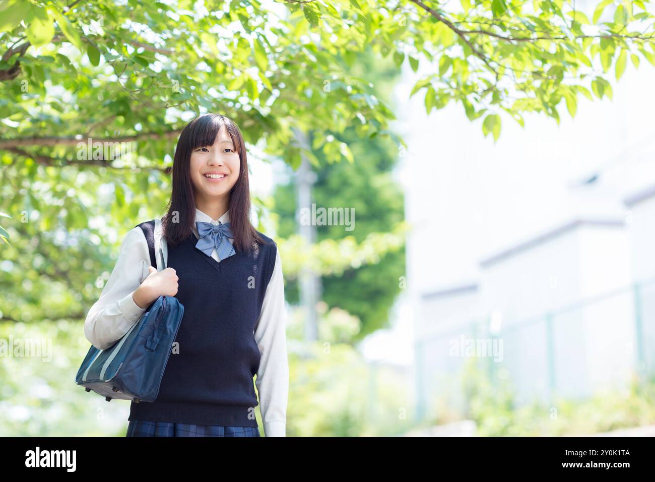 Japanese high school girl Stock Photo - Alamy