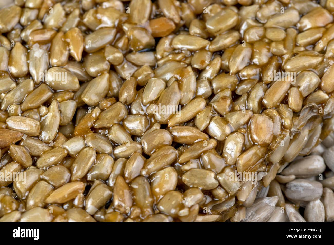Fried sunflower seeds with sweet molasses from sugar beet, delicious ...