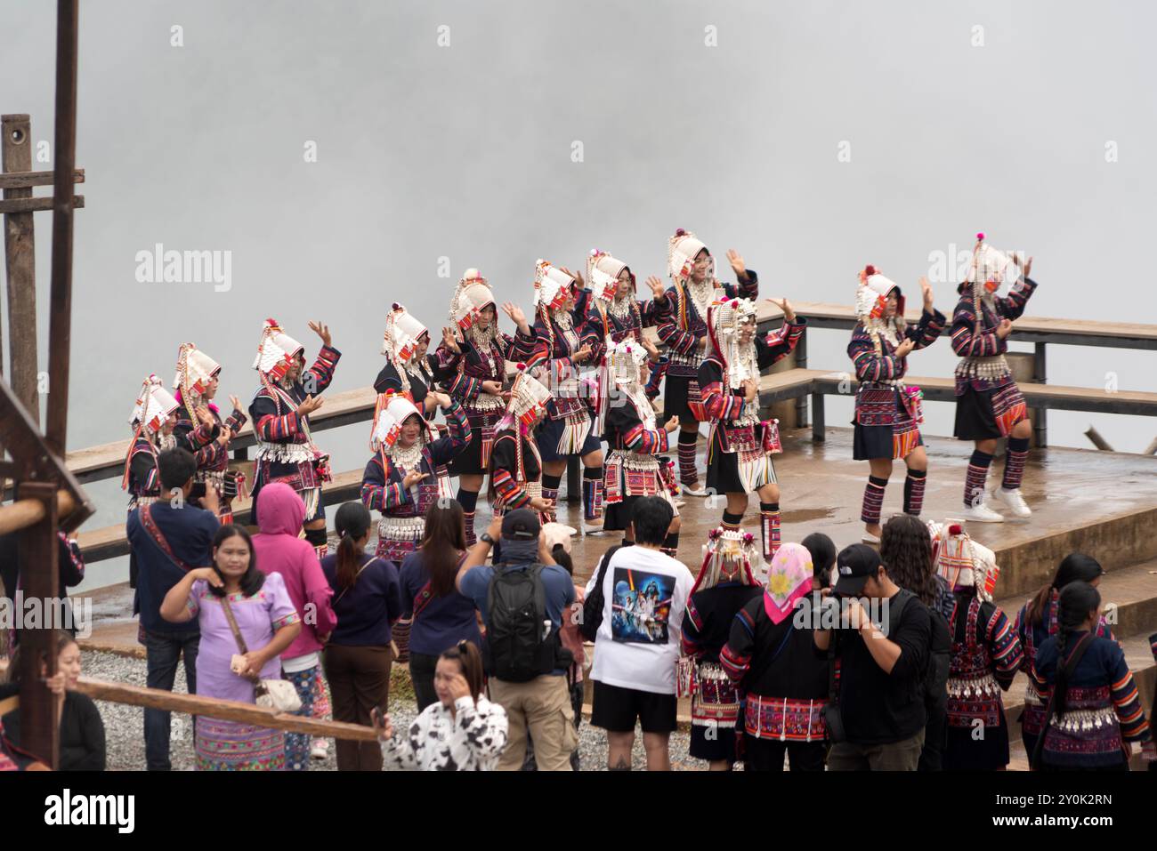 CHIANG RAI, THAILAND - 30 AUGUST 2024 : The Akha Swing Festival is a ...