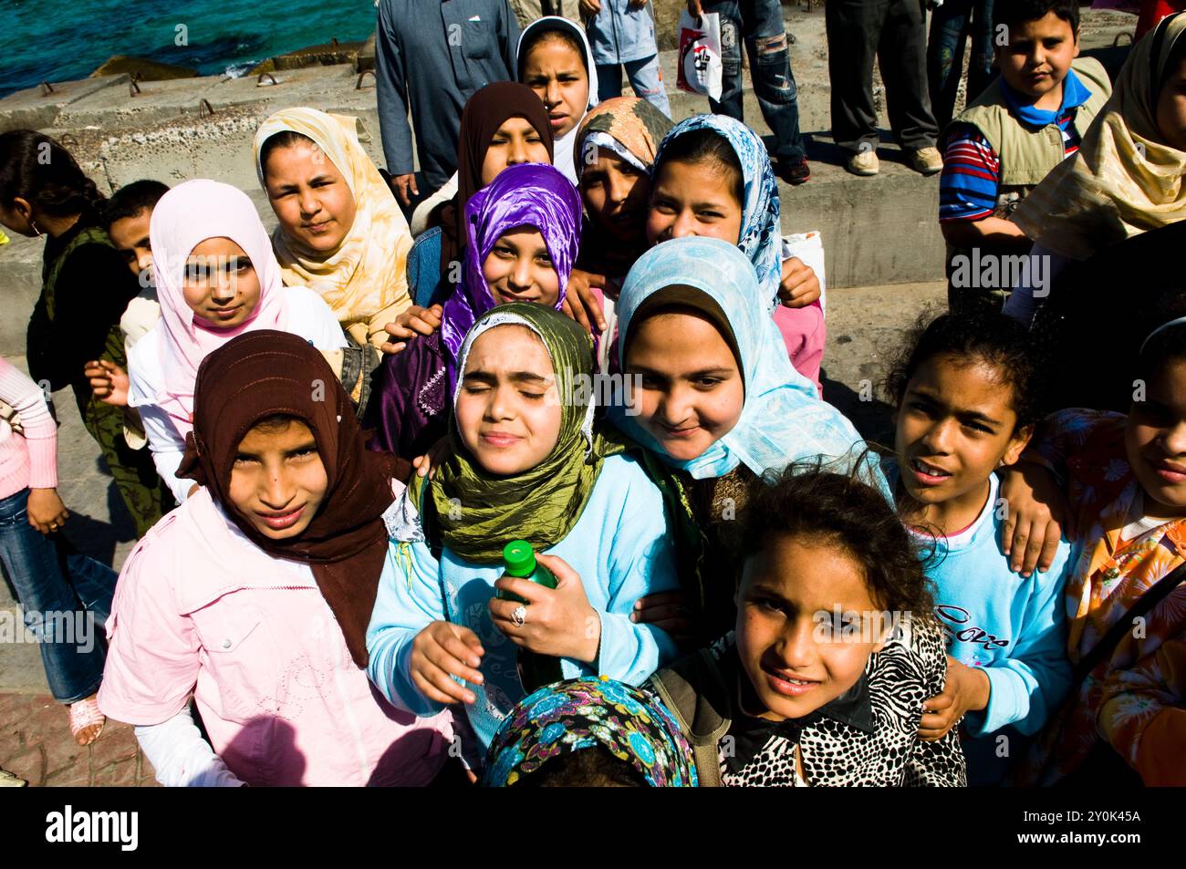 Egyptian students in Alexandria, Egypt Stock Photo - Alamy