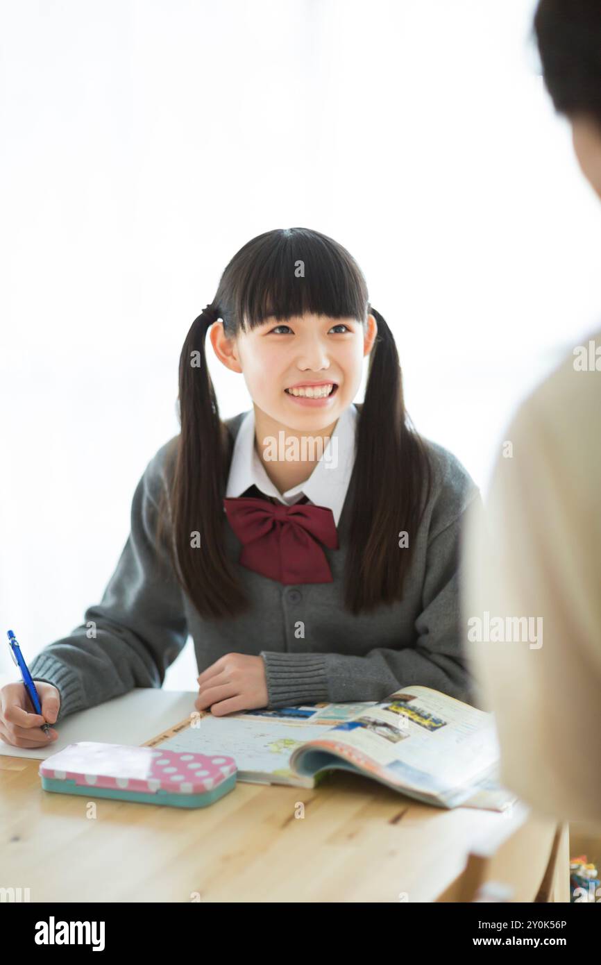 Conversation studying hi-res stock photography and images - Alamy