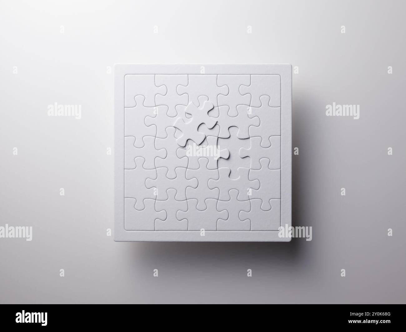 White jigsaw puzzle Stock Photo - Alamy