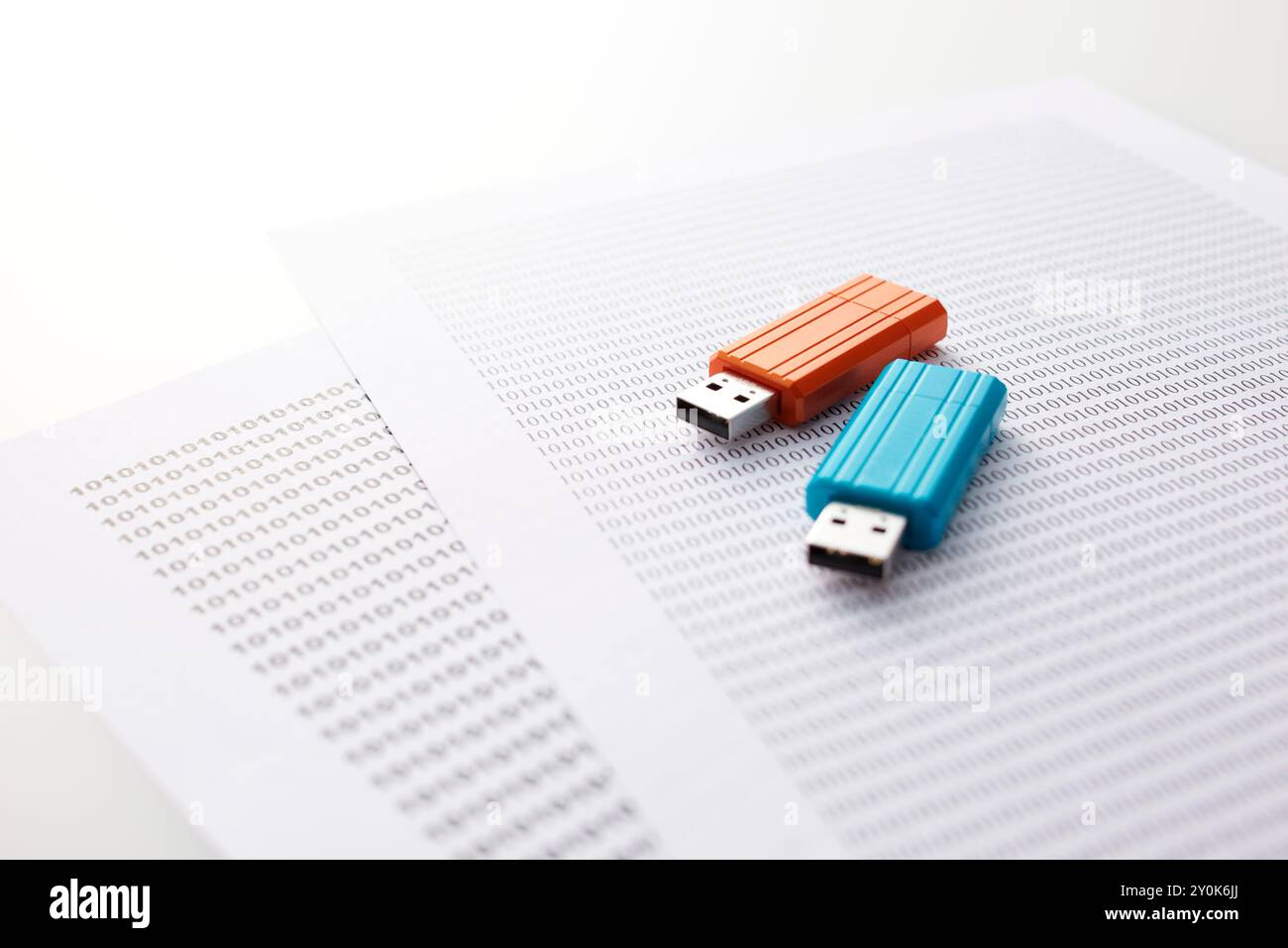 Two color USB memory Stock Photo - Alamy