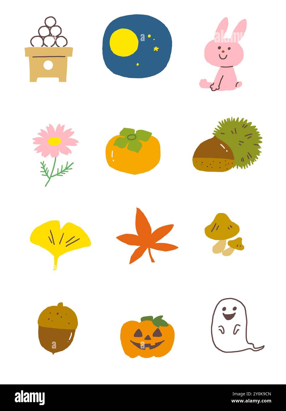 Illustration icon Autumn Stock Photo - Alamy
