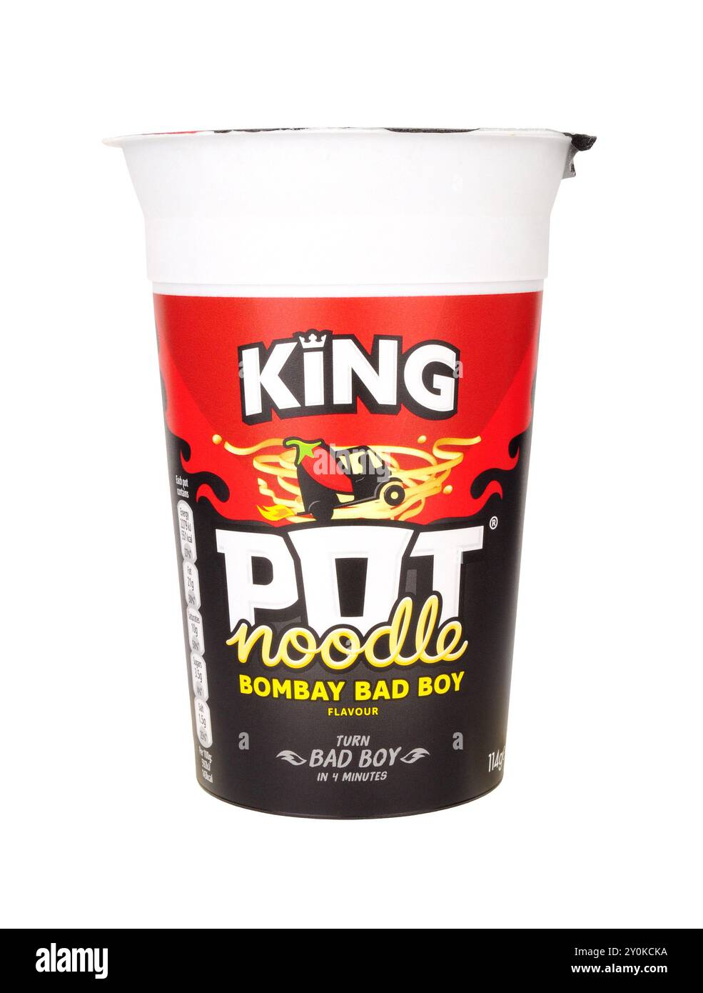 King Pot Noodle Bombay bad boy noodles in a hot curry flavour sauce ...