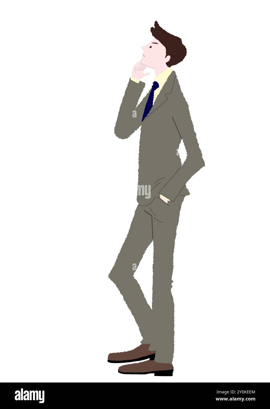 Thinking people illustration Cut Out Stock Images & Pictures - Alamy