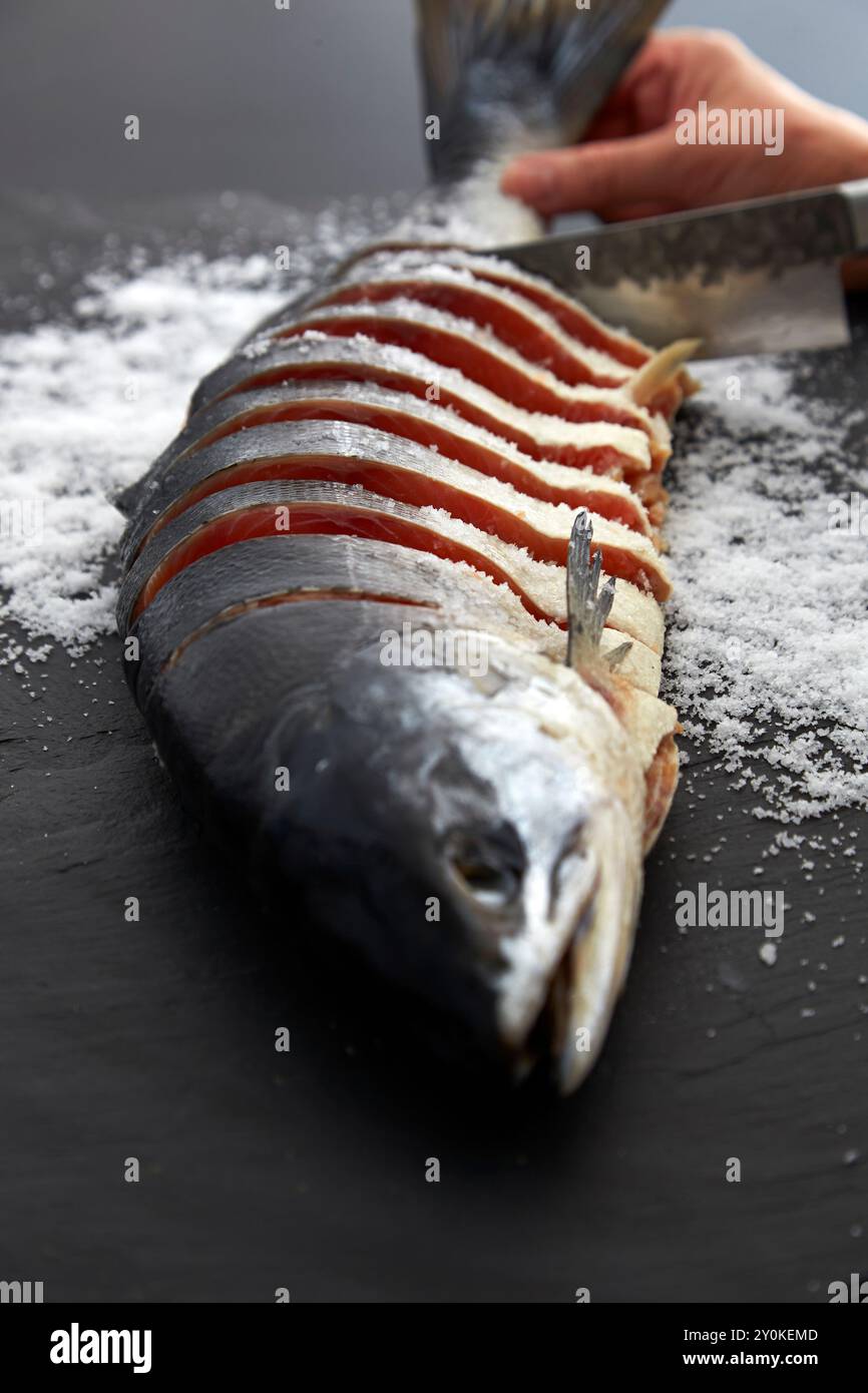 Salmon food ingredients hi-res stock photography and images - Alamy