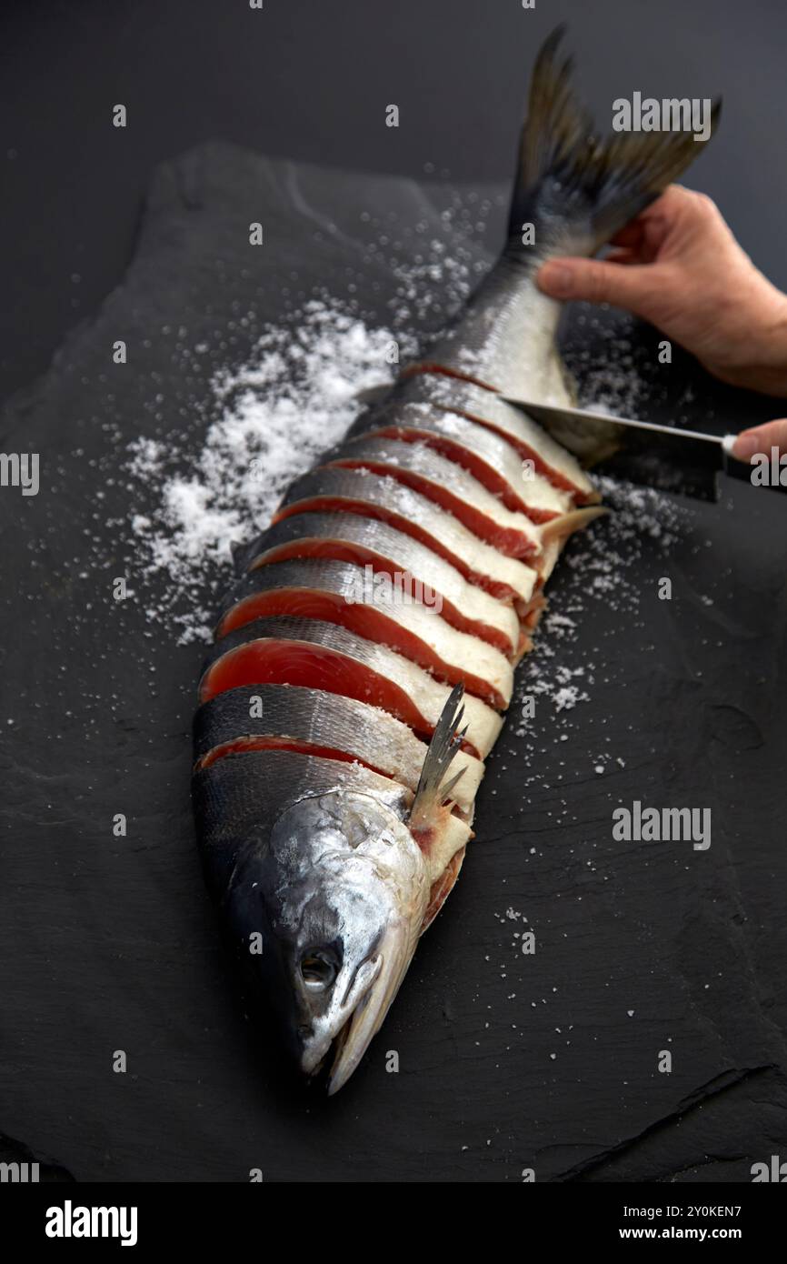 Salmon parts hi-res stock photography and images - Alamy