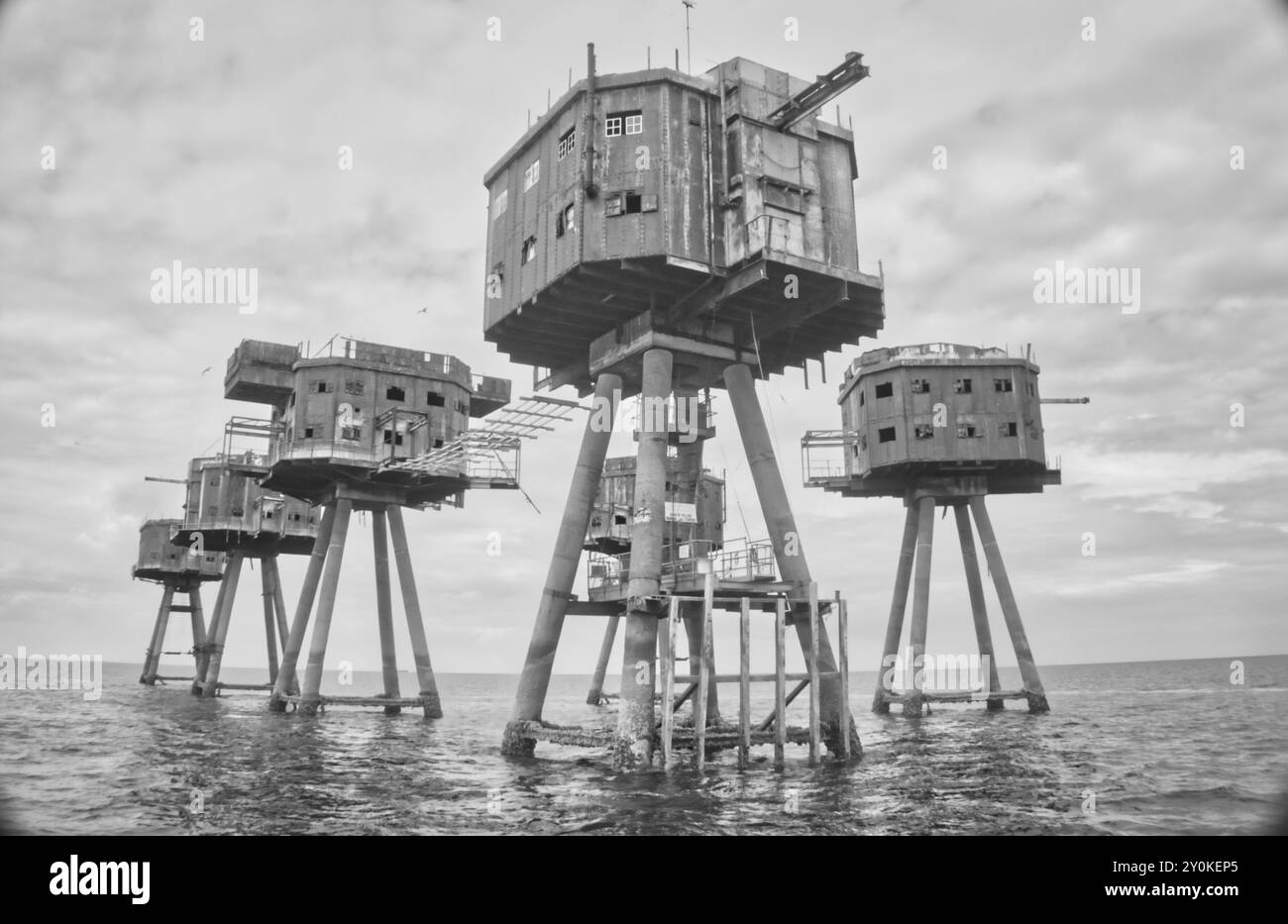 Red Sands forts, Medway, Thames estuary Stock Photo - Alamy