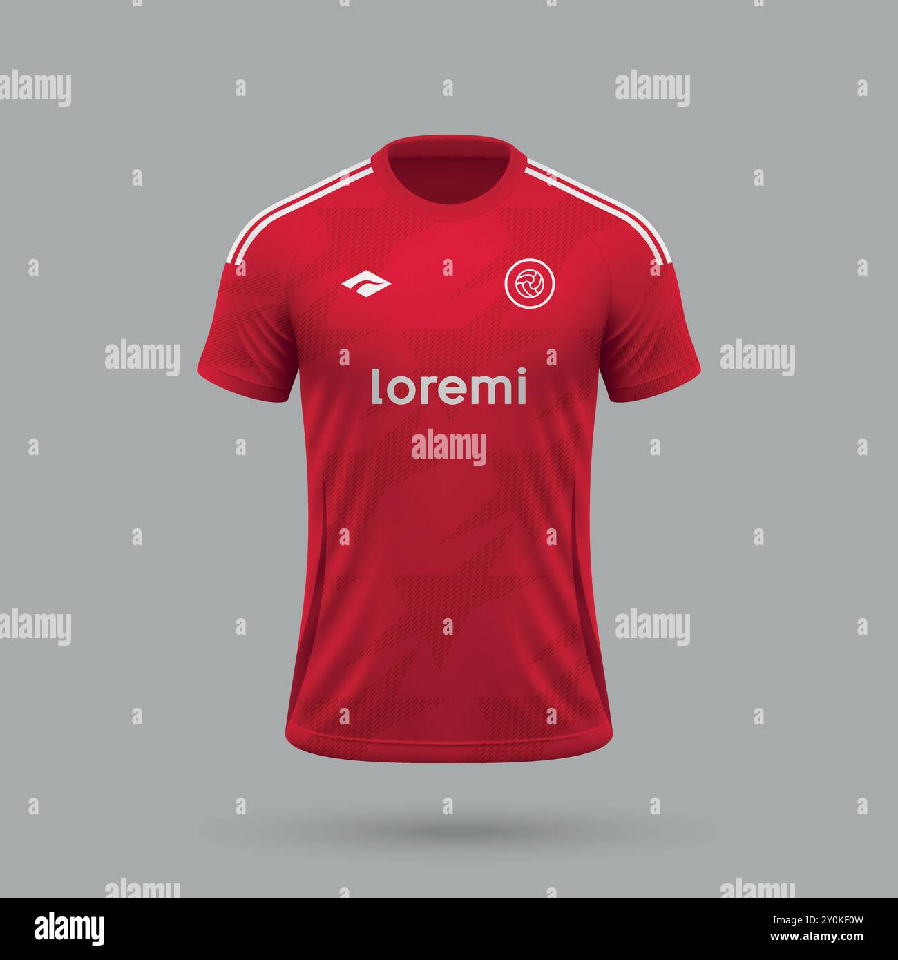 3d realistic soccer jersey in Nottingham Forest style, football shirt ...