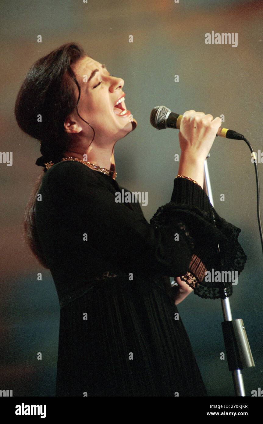 Milan Italy 06/10/1994: Mariella Nava, Italian singer, during the ...