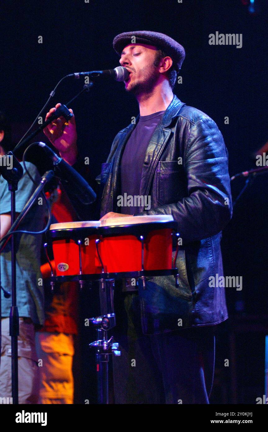 Milan Italy 05/11/2001: Neffa , Italian singer, during the live concert ...