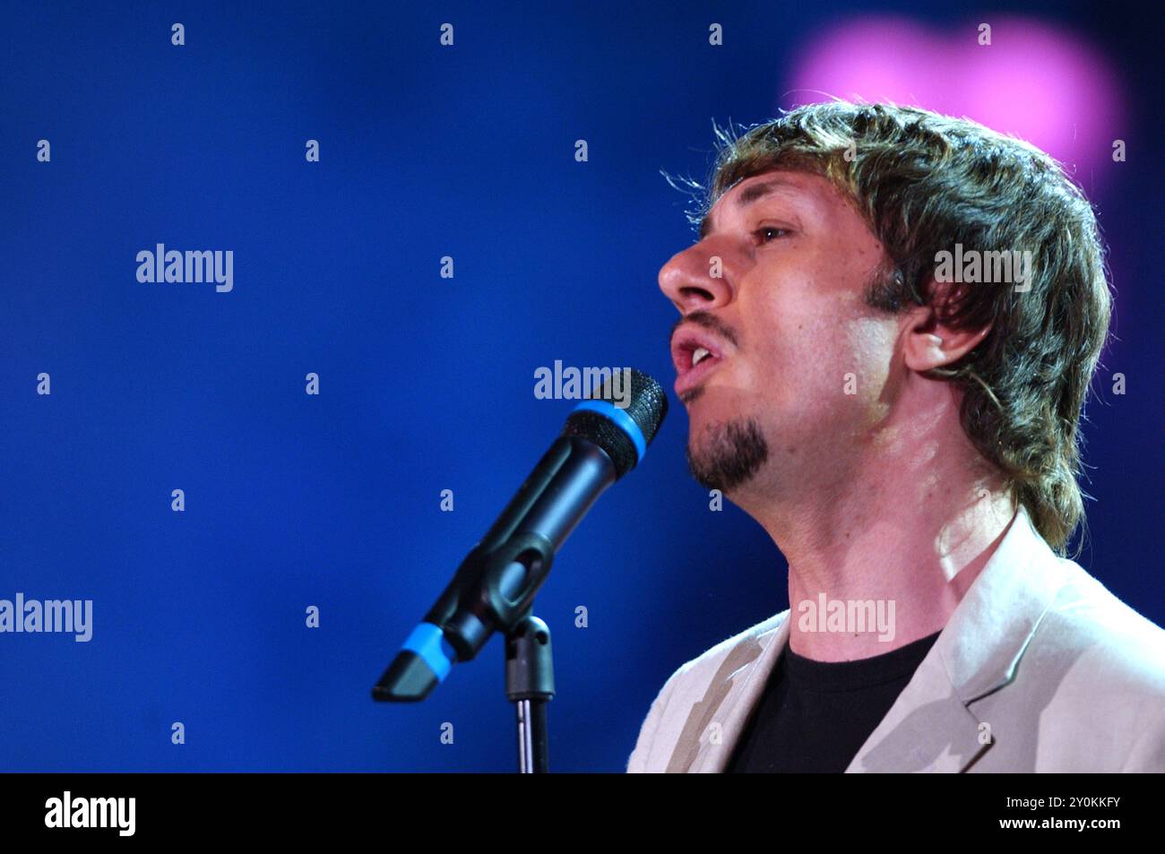 Milan Italy 29/05/2004: Neffa , Italian singer, during the television ...