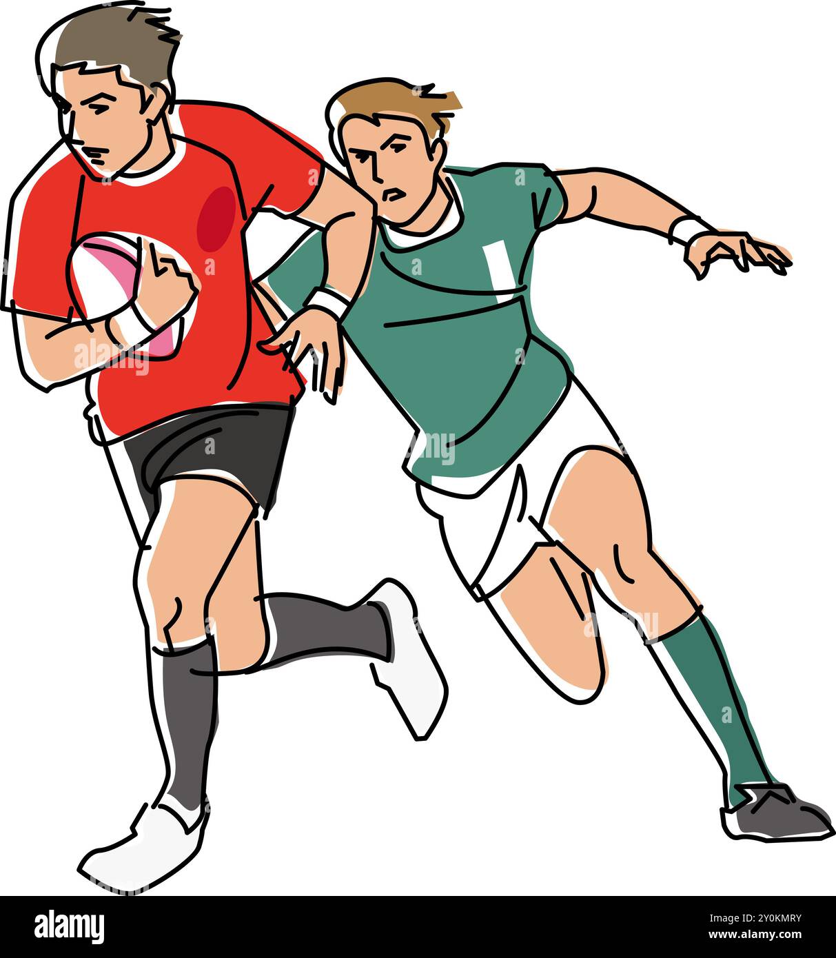 Rugby ball white background Cut Out Stock Images & Pictures - Alamy